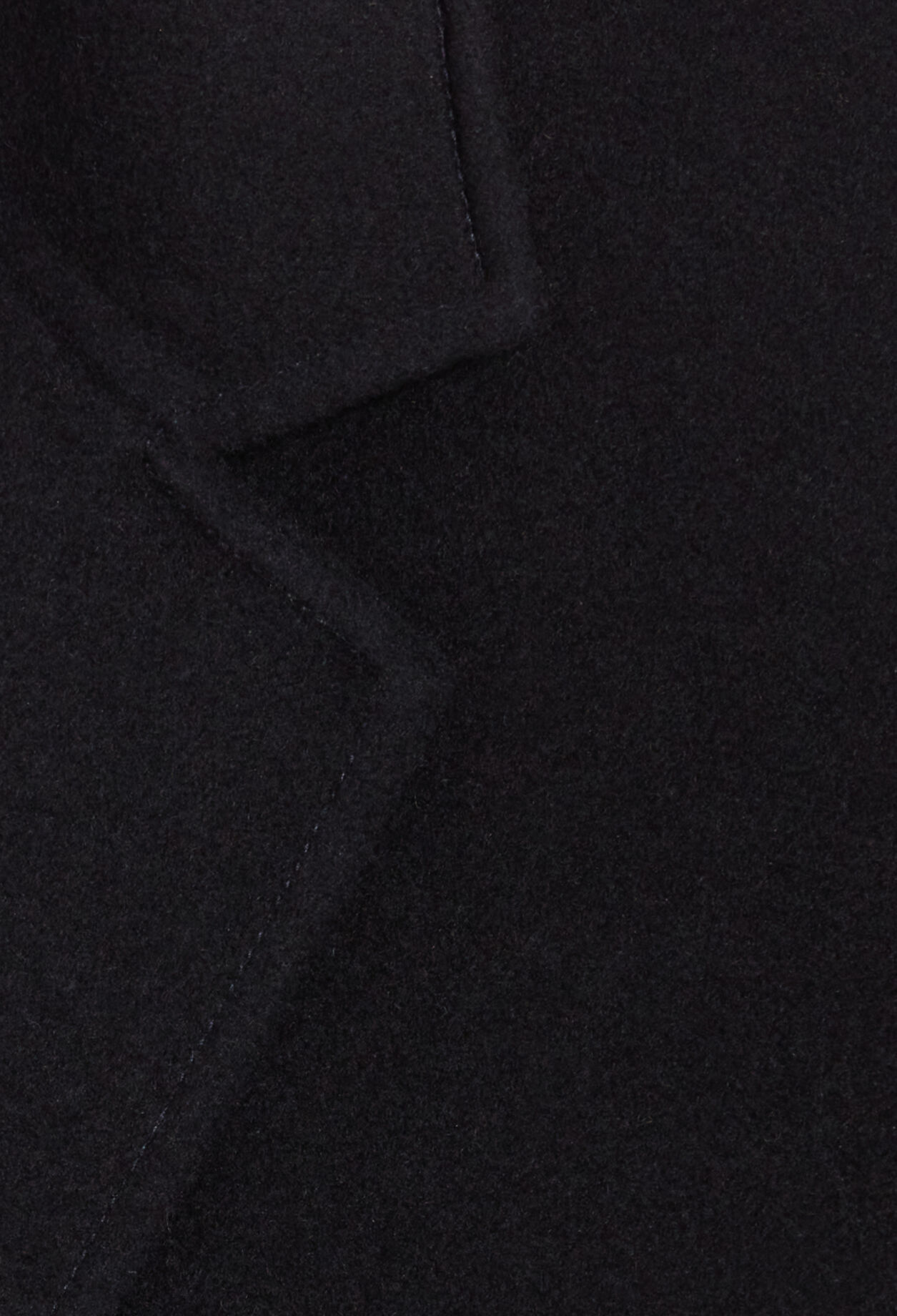 Navy Blue Mid-length Wool Coat - Claudie