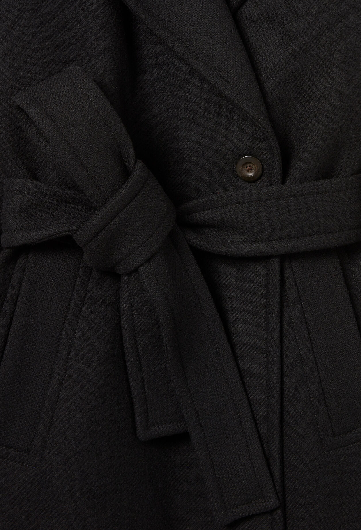 Mid-length Wool Blend Coat - Claudie