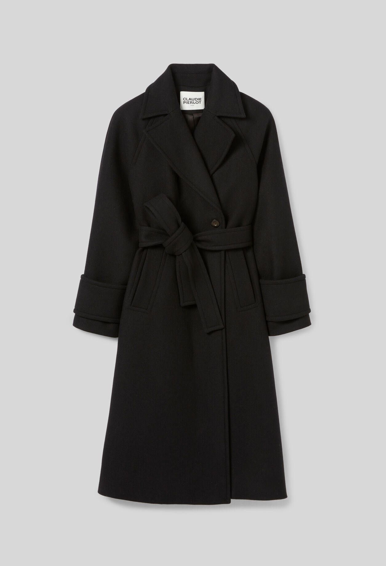 Mid-length Wool Blend Coat - Claudie