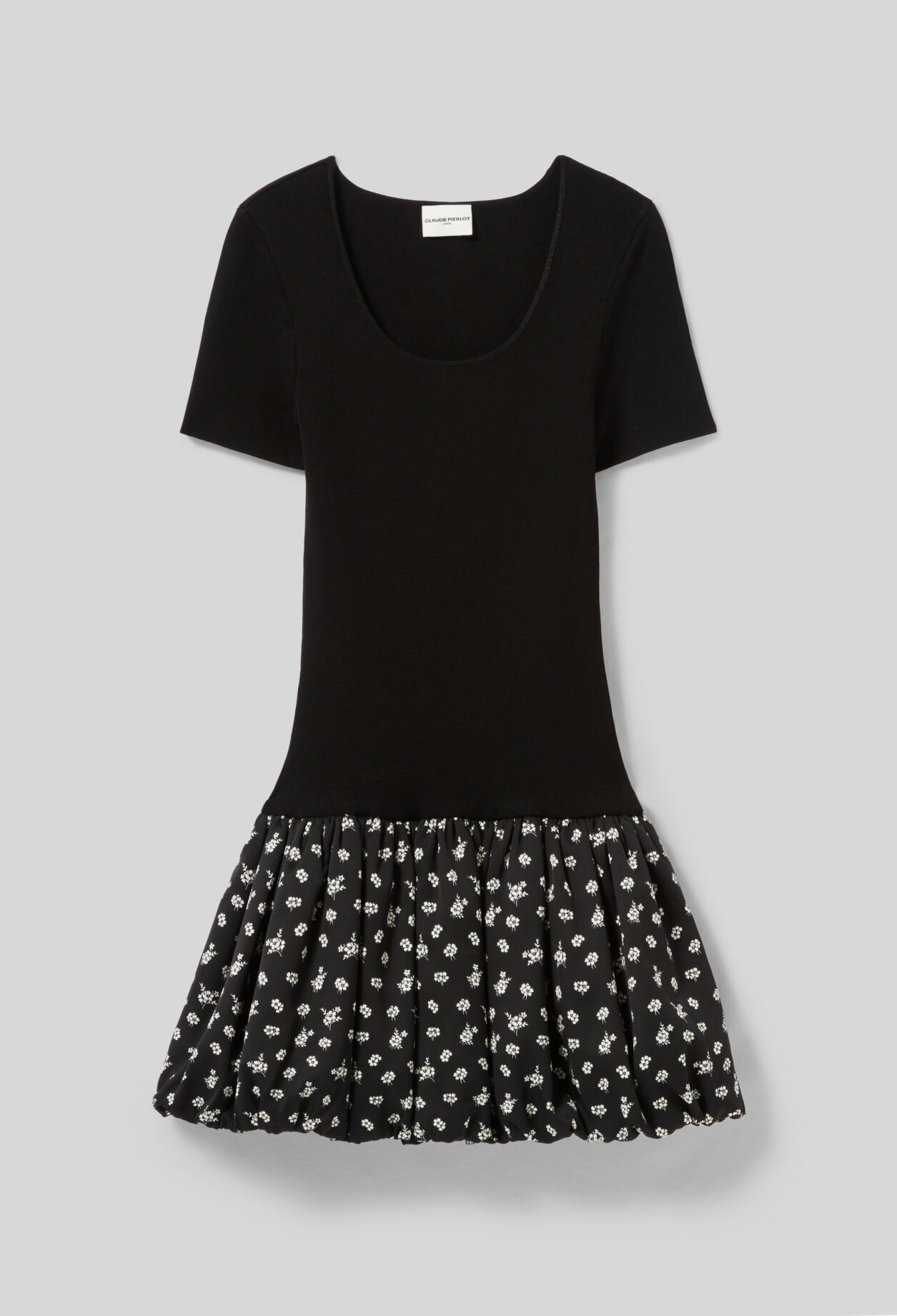 Short Bubble Dress With Flowers - Claudie